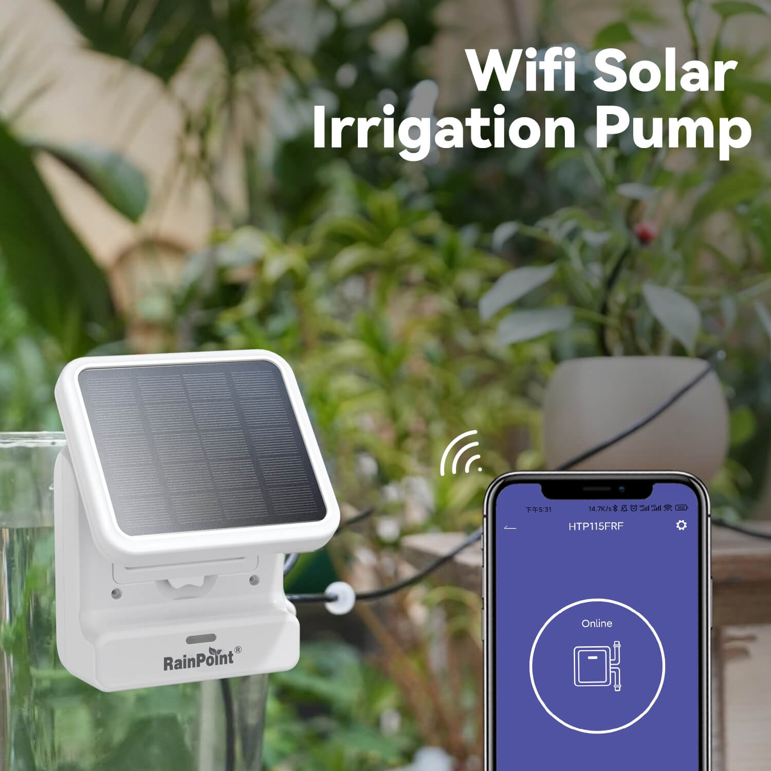 RainPoint solar-powered irrigation HTP115 set – RainPoint Irrigation